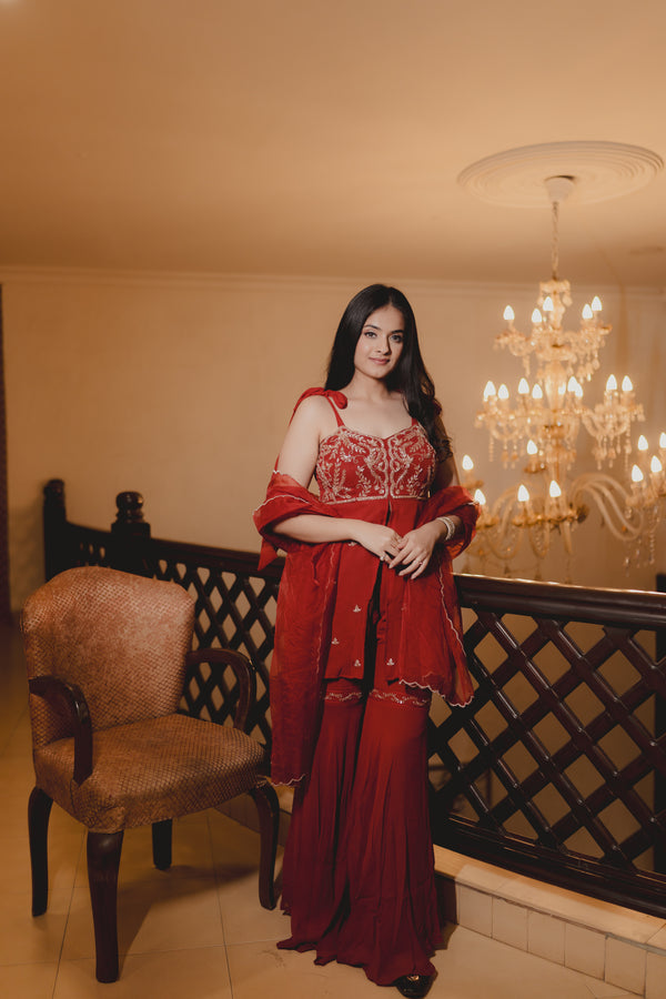 RUSTY-RED GARARA SET – Suvanyaa